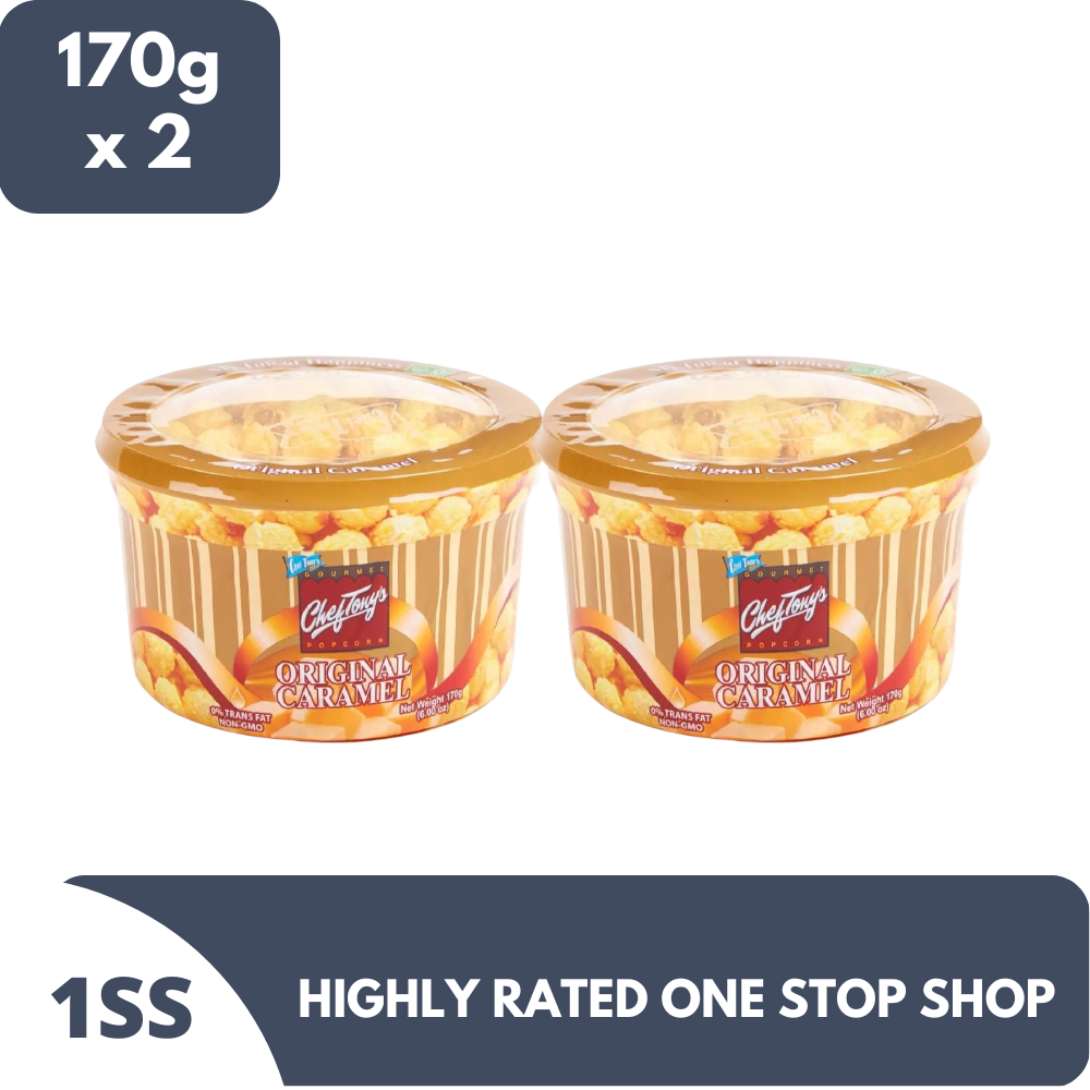 Chef Tony Original Caramel Popcorn 160g x 2 | Lazada PH