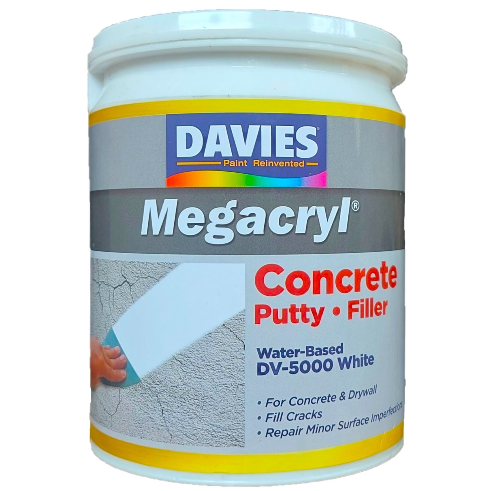 Davies Megacryl Concrete Putty & Filler DV-5000 White - 1L | Lazada PH