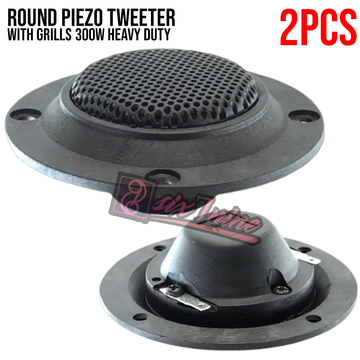2PCS 300W Round Piezo Tweeter With Grills Heavy Duty | Lazada PH
