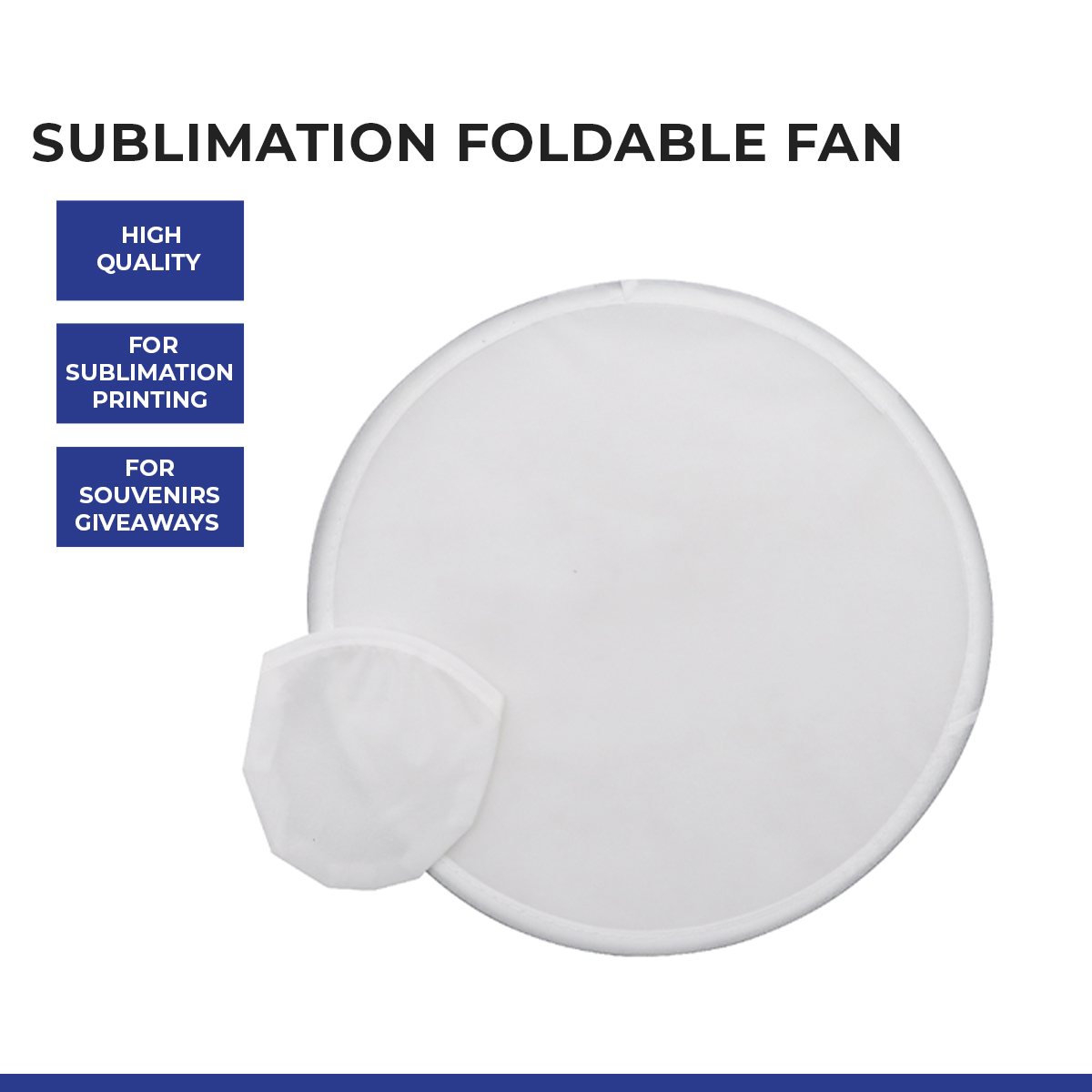 Sublimation Foldable Fan (Subli-coated Foldable Fan) | Lazada PH