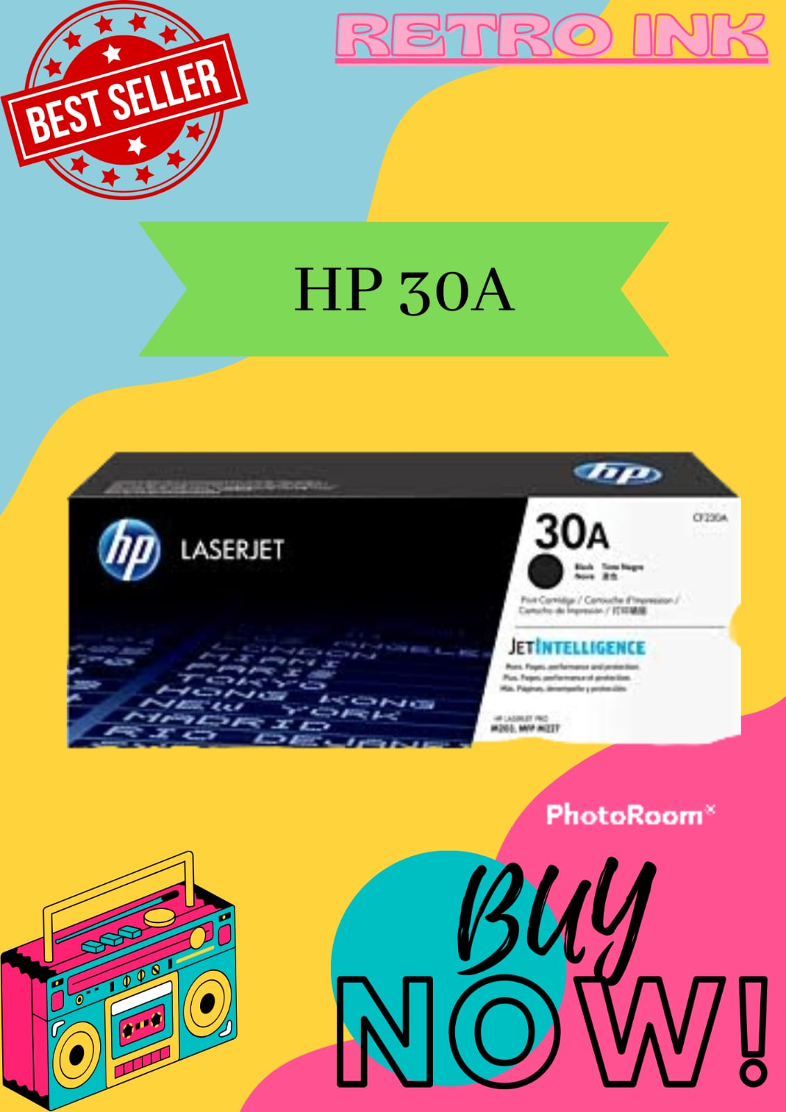 HP 30A Black Original LaserJet Toner Cartridge, CF230A | Lazada PH