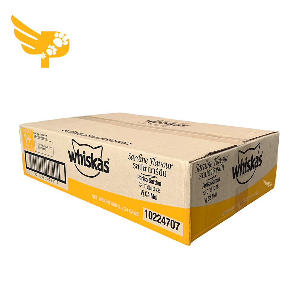 Whiskas 400g 24 cans x 1 box - For Adult 1+ years - sold per box ...
