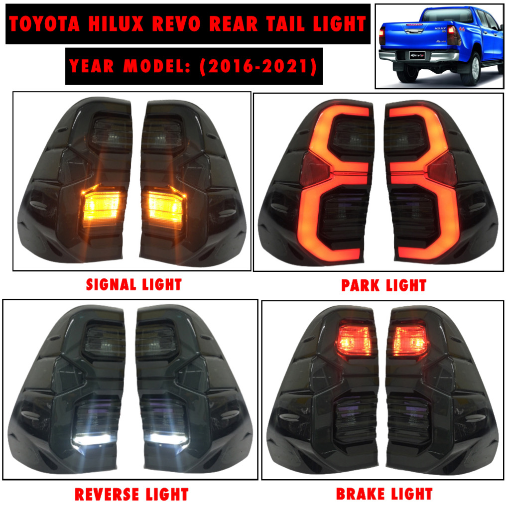 CPAO TOYOTA HILUX REVO TAIL LIGHT ABS Rear Brake Turn Signal Light ...