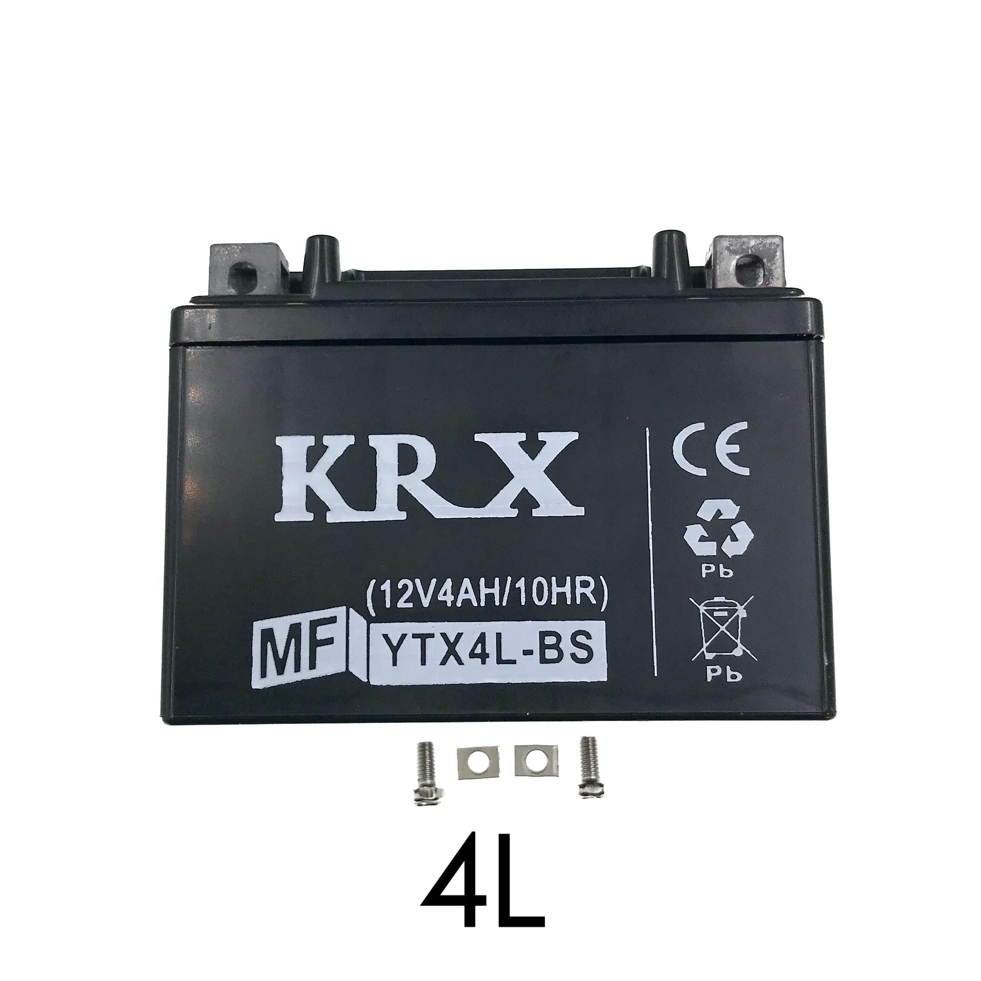 MOTORCYCLE BATTERY 4L KRX YTX4L-BS [MOON RISING] | Lazada PH