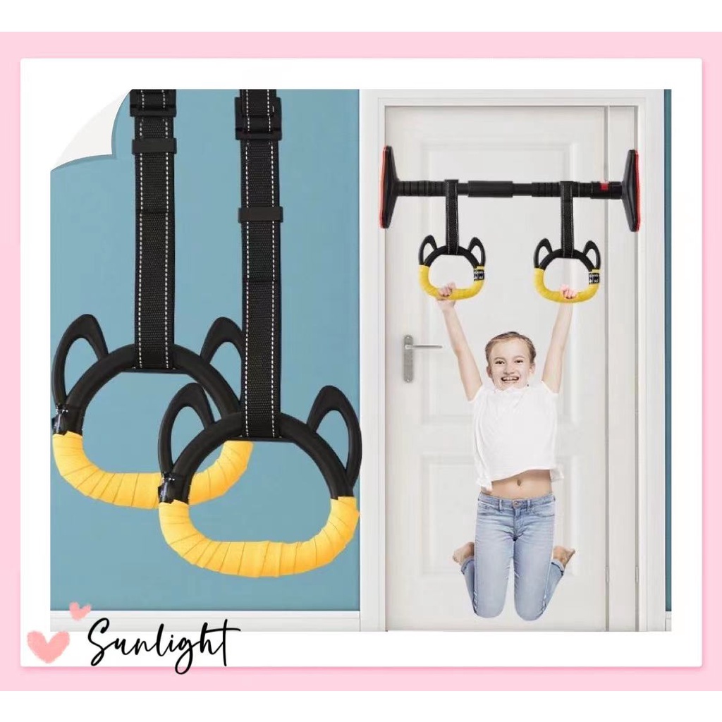 Kids Gymnastic Rings Pull up Rings for Children Exercise,Kids Workout ...