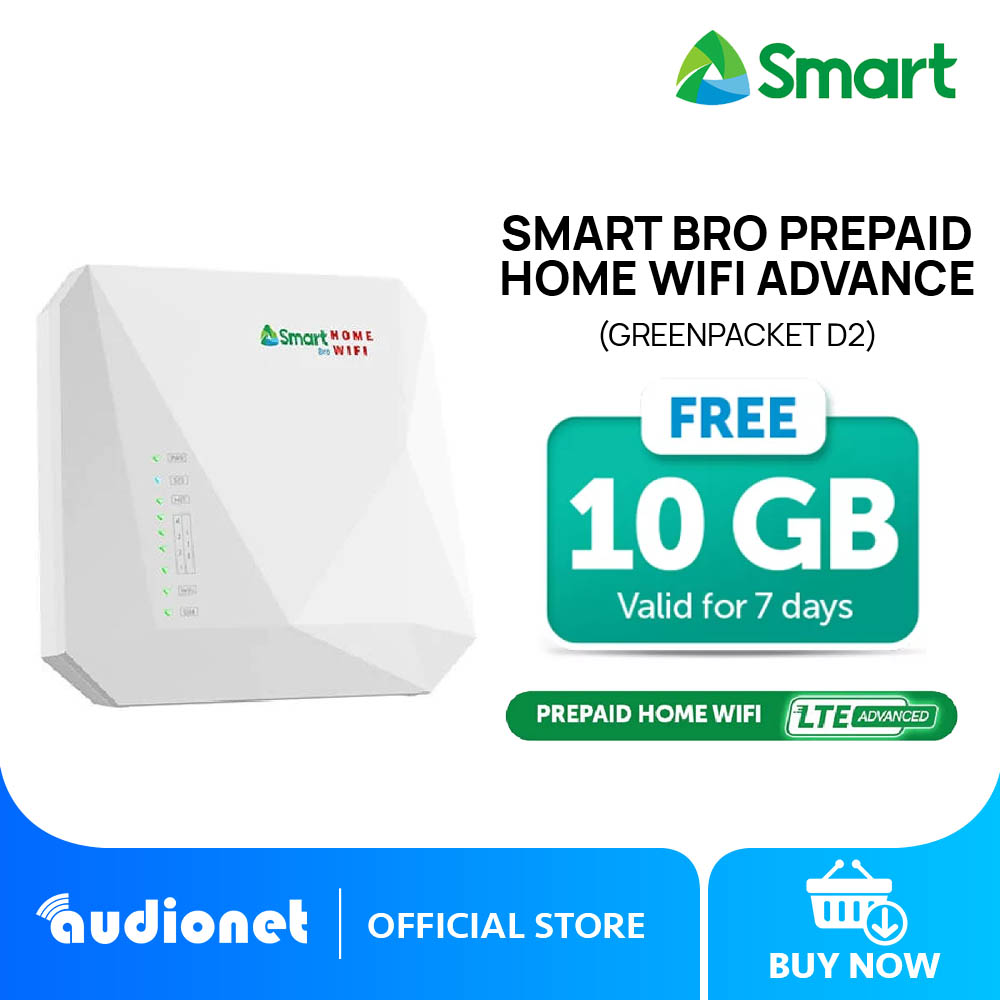 Smart Bro Prepaid Home WiFi Advance CAT 6 (Greenpacket D2) with 10GB ...