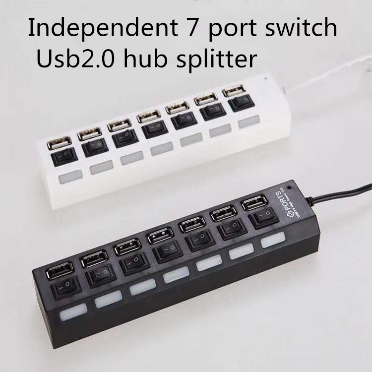 AR Electronic New USB 2.0 7 Port Hub Adater Cable With Switch (DZ2#7 ...
