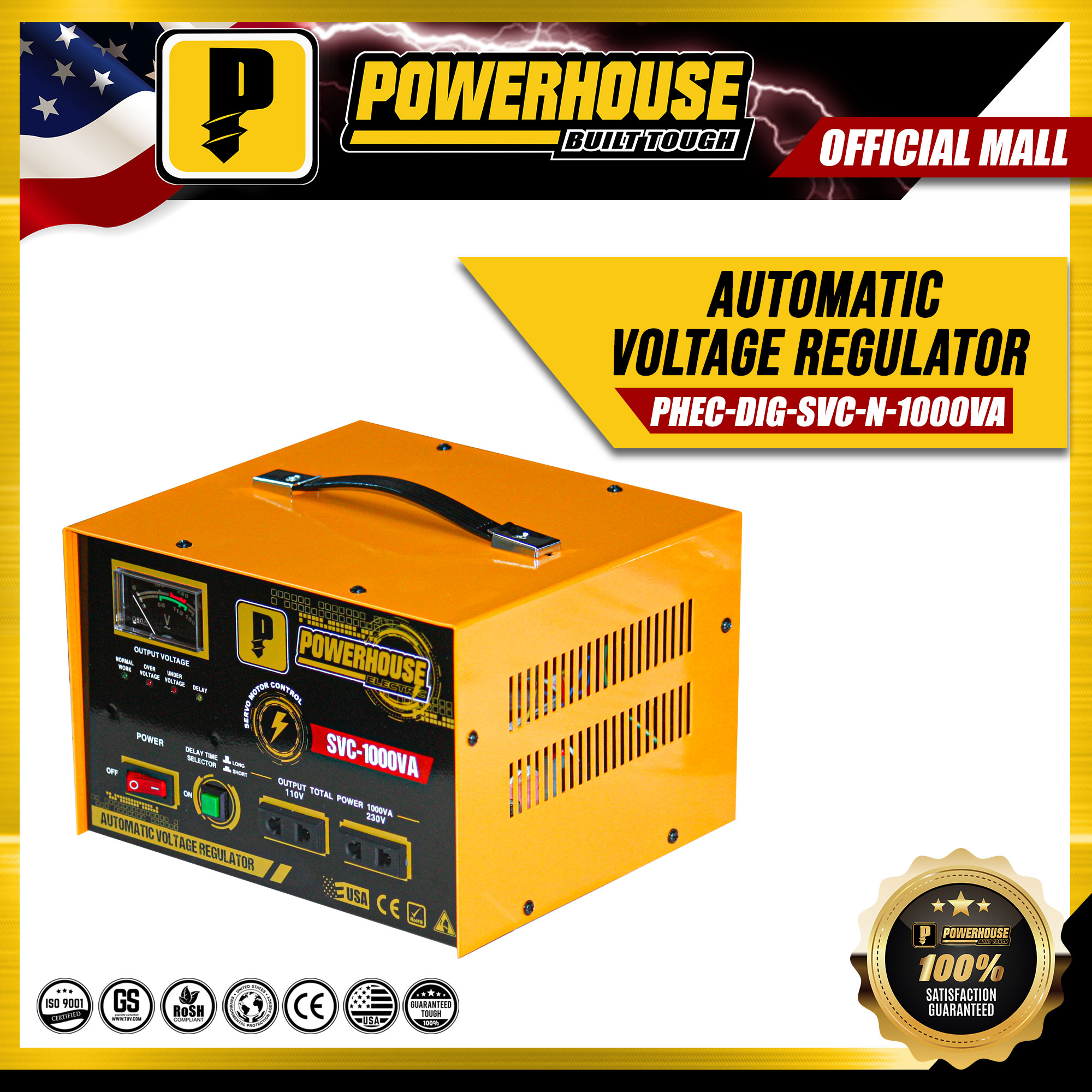 Powerhouse Digital AVR Servo Motor Type Control 500W / 1000W / 1500W ...