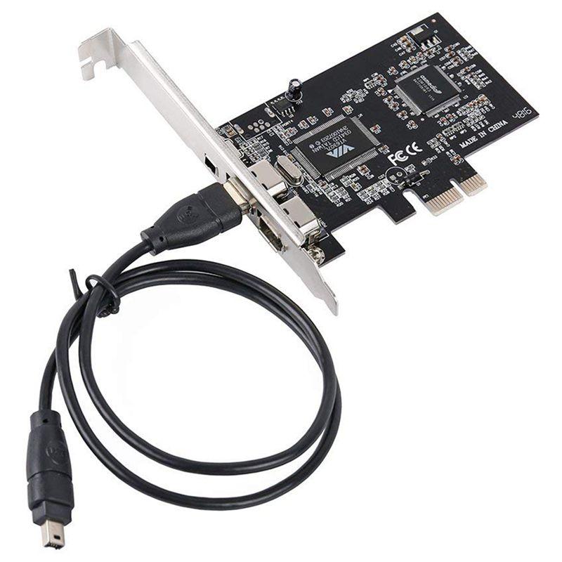 Firewire Card,PCIe Firewire 800 Adapter for Windows 10 with Low Profile ...