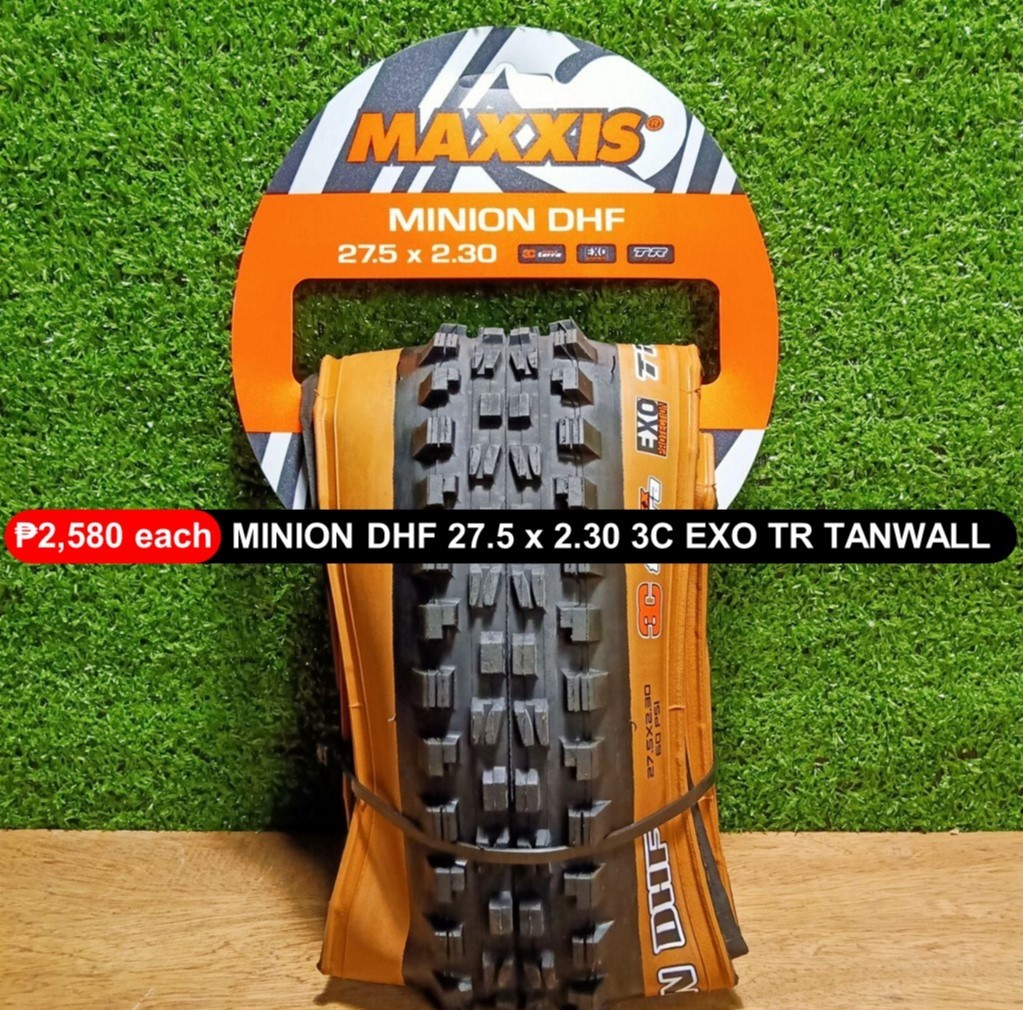 Maxxis Minion DHF 27.5 x 2.30 3C Exo Tubeless Ready Tanwall (100% Original) | Lazada PH