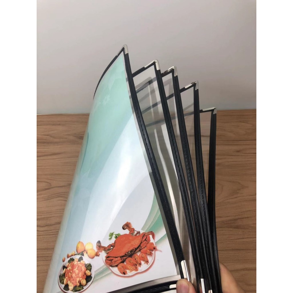 Transparent cover Menu Book Menu stand Menu board Menu holder Menu ...