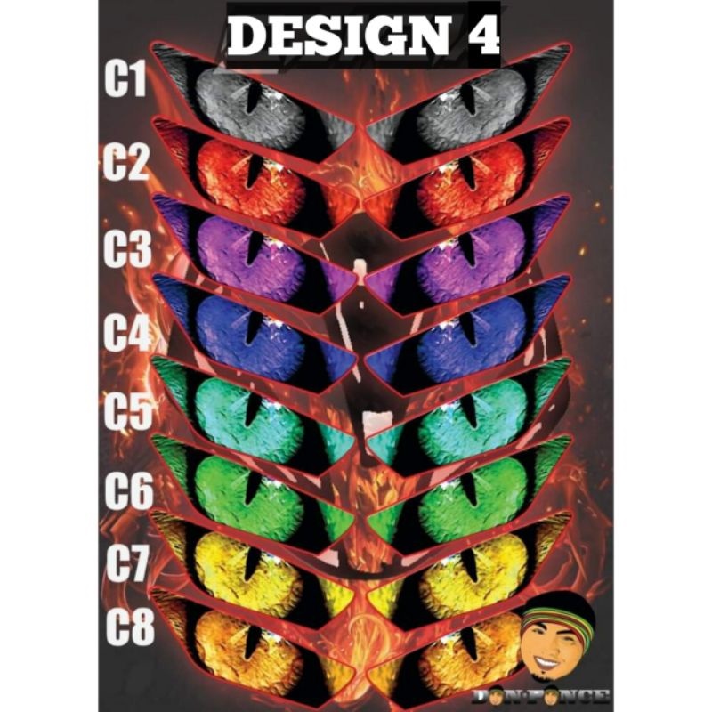 Winker for Honda Click 125i/150i transparent Winker Eye sticker for ...