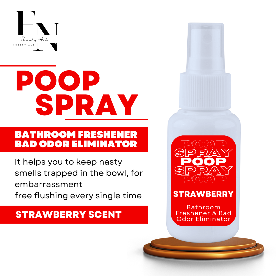 Strawberry scent poop spray bathroom freshener and bad odor eliminator ...