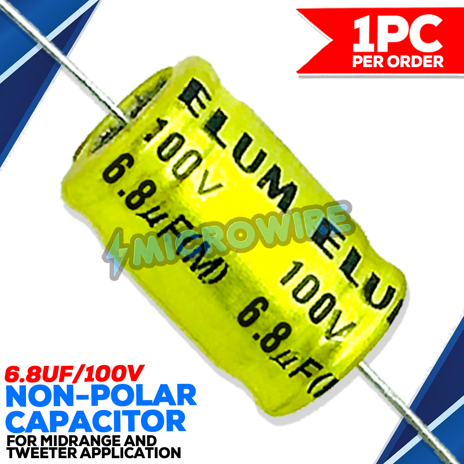 NON-POLARIZED CAPACITOR for Midrange and Tweeter Application | Lazada PH
