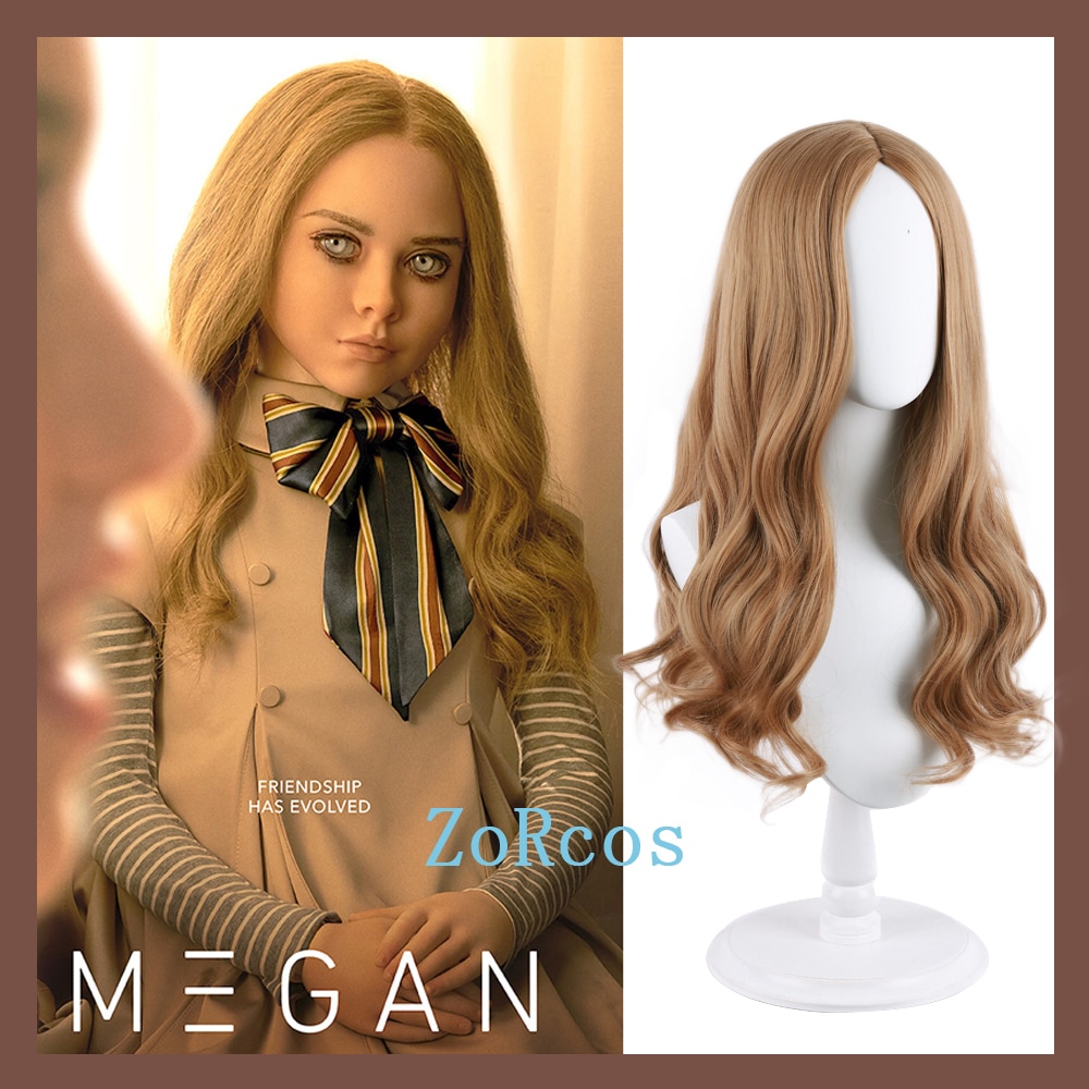 M3GAN Cosplay Costume Wig Megan Dress AI Doll Robots Dress Top Socks ...