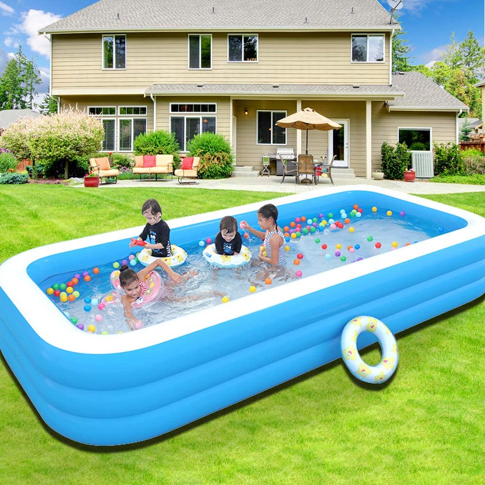 H2OGO! Rectangular 10' Inflatable Family Pool Costco | atelier-yuwa.ciao.jp