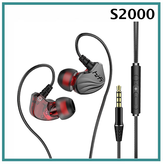 S2000 Ergonomic Design HD In-Ear Earphone High Quality Headset with Mic ...