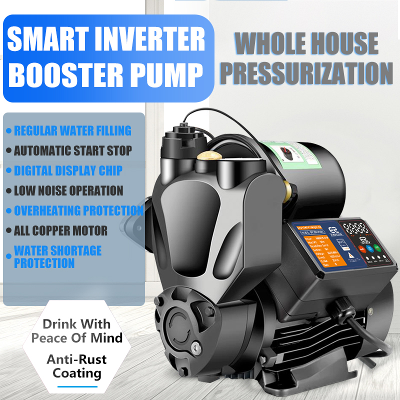 EURORECAR 220V 60Hz Self-Priming Vortex Booster Pump 800W Household ...