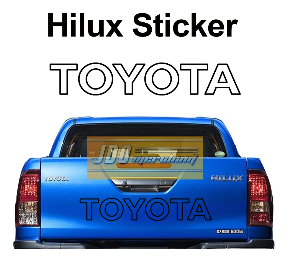Toyota Hilux Tailgate Sticker | Lazada PH