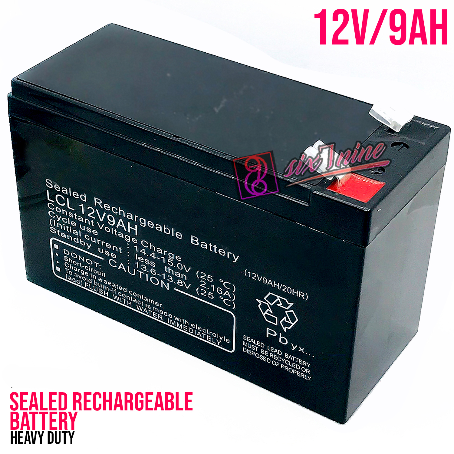 12 Volts 9 Amps Sealed Rechargeable Battery Heavy Duty | Lazada PH