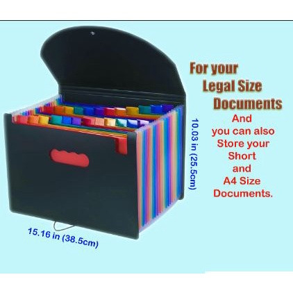 【High Quality】Expanding File Folder A4 and Legal Size Long size 24 ...