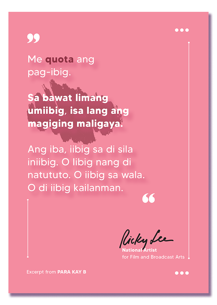 Ricky Lee Postcard - Para Kay B 1 | Lazada PH