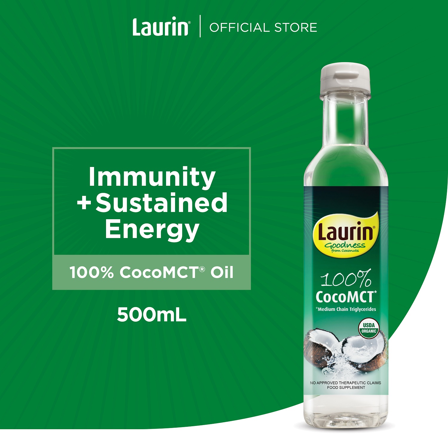Laurin 100% Coco MCT Oil from Coconut Oil 500mL | Lazada PH
