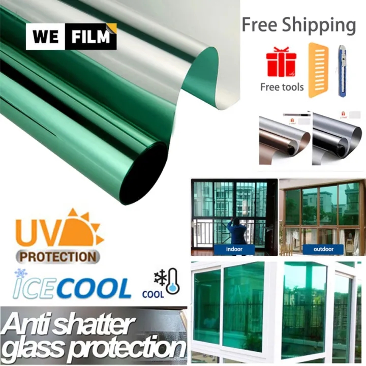 Wefilm Window Film One Way Mirror Film Daytime Privacy Window Tint Heat ...