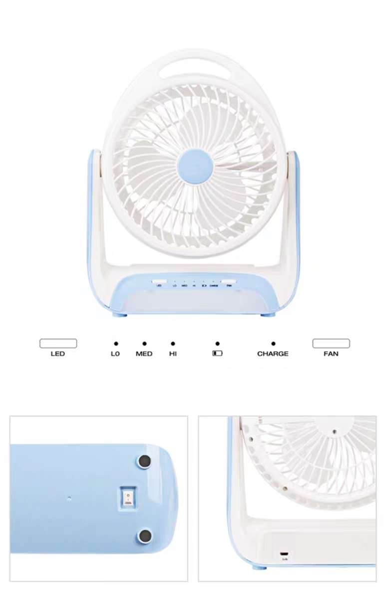 Small Electric Fan Stand Fan Portable On The Table USB Charging With ...