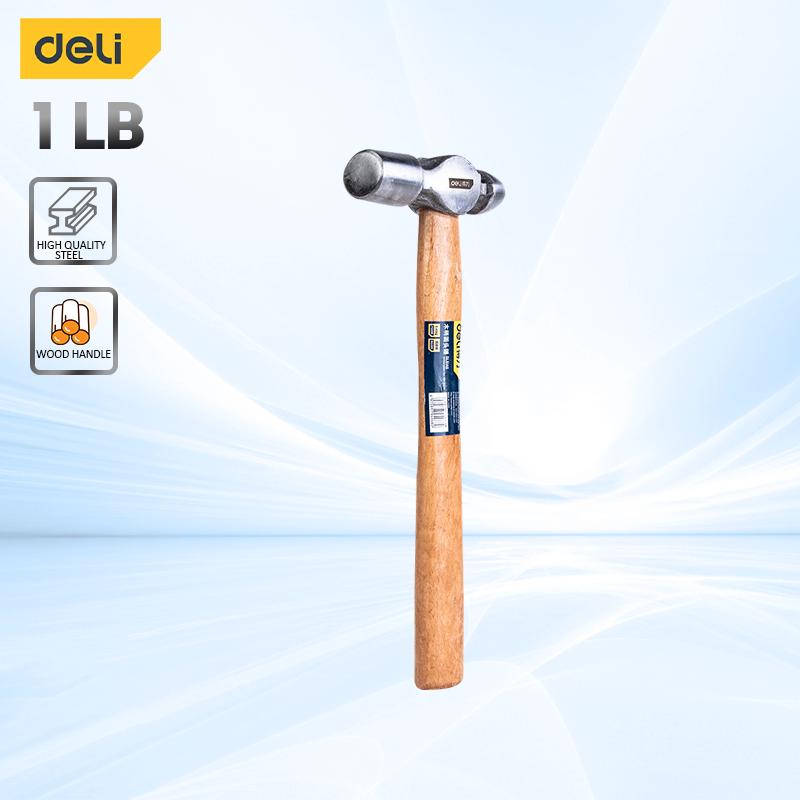 Deli Wooden Handle Round Head Hammer 1lb / 1.5lb Wooden Handle Original ...