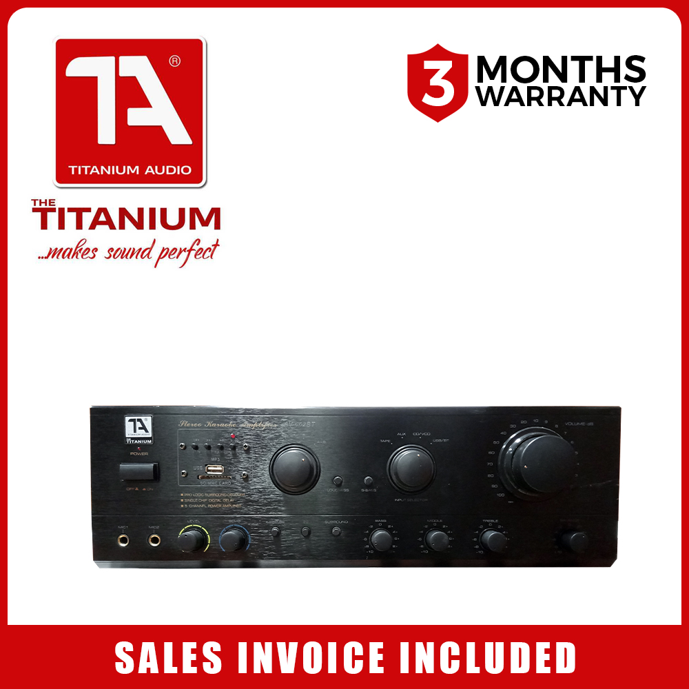 Titanium audio Amplifier AV602BT with FM ,USB, SD Port, MP3 and ...