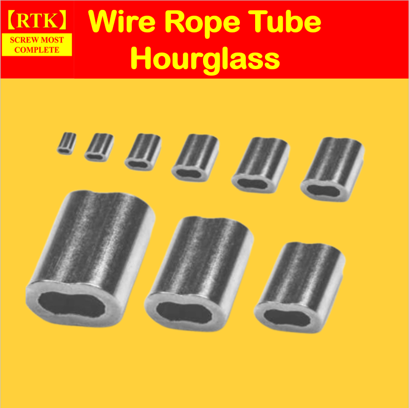 RTK 2mm-8mm 8 Type Hourglass wire rope tube Double-hole thick wire ...