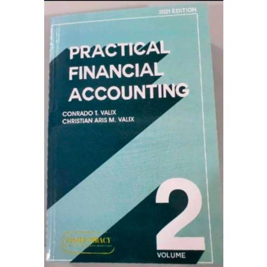 selling PRACTICAL FINANCIAL ACCOUNTING VOL.1 VOL.2 2021ed. by valix ...