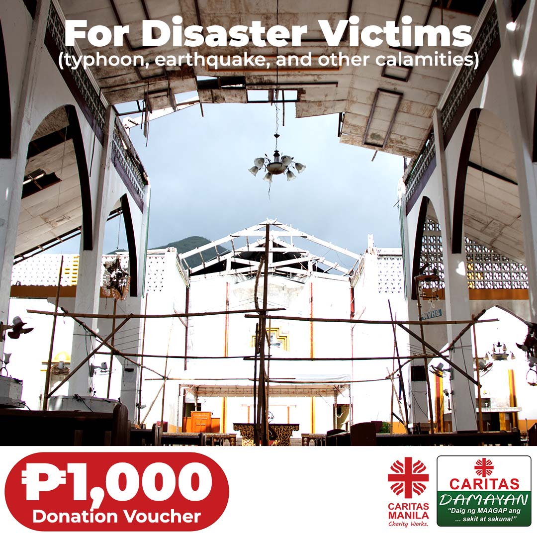 Caritas Manila Donation Voucher - Damayan Disaster Response P1000 ...