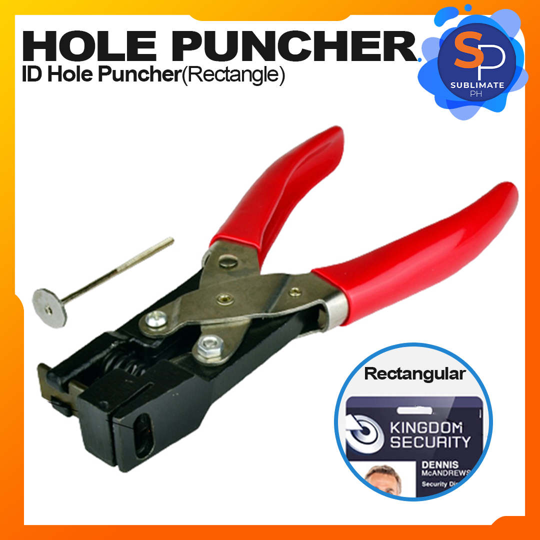 Puncher Single Hole Heavy Duty Handheld Name Tag Plate / PVC ID Card ...