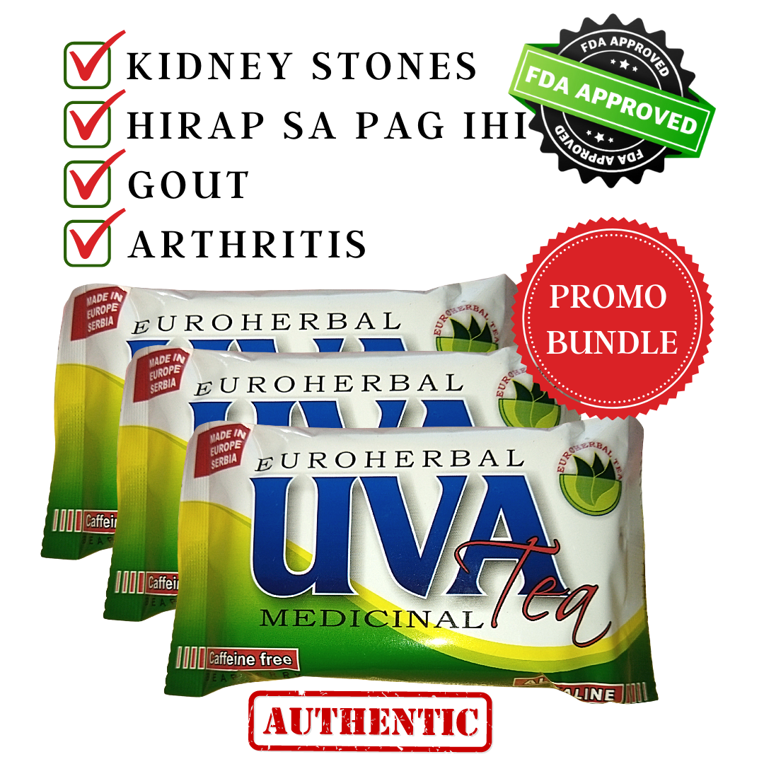 (Authentic UVA Herbal Tea) Euroherbal UVA Organic Tea - 3 Packs Promo ...