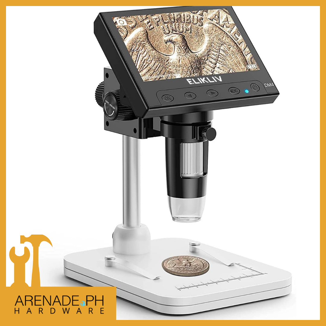 Elikliv EDM4 4.3" Coin Microscope LCD Digital Microscope 1000x With 8 ...
