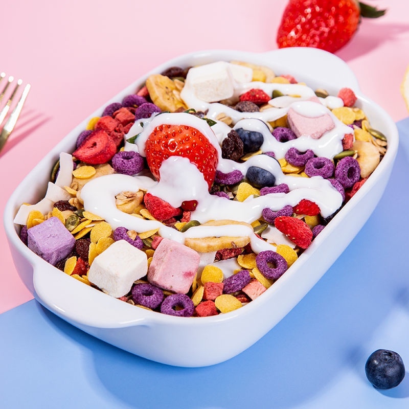 Diet cereal oatmeal mixed fruit original Grape Banana flavors cereals ...