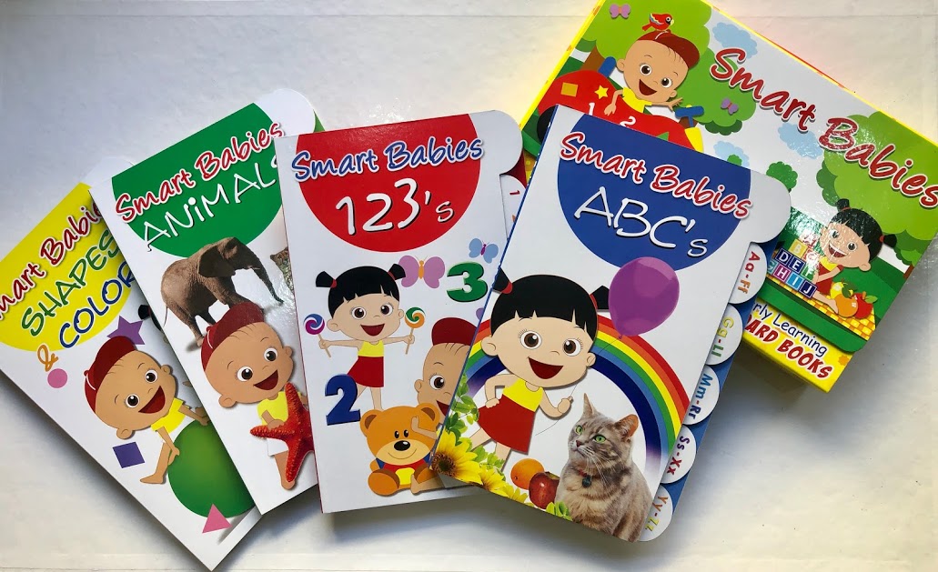 BABY BOOK SMART BABIES - EARLY LEARNING BOARD BOOKS WITH CARRY CASE ...