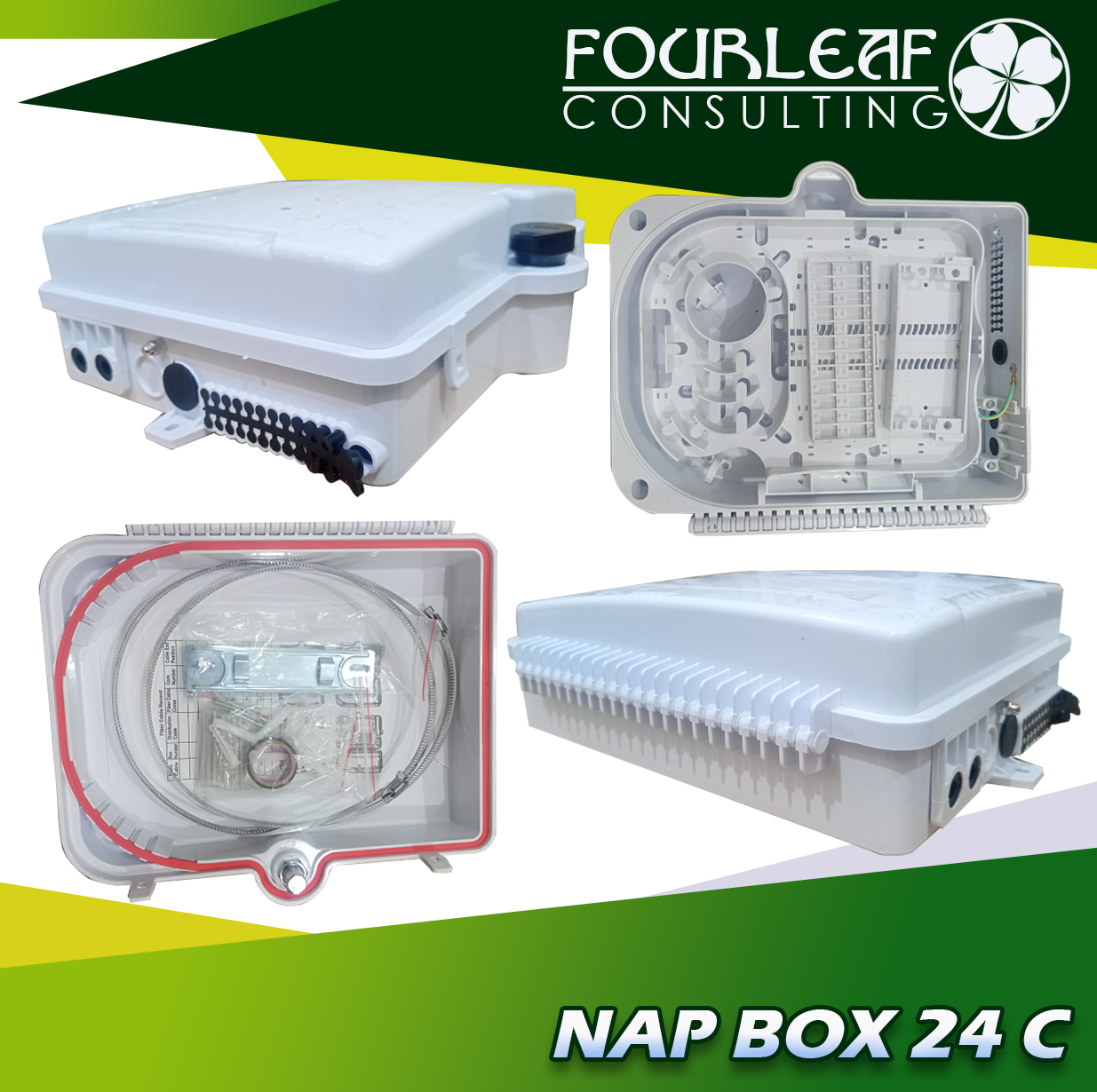 NAP Box 24c both PLC tube type and Cassette type ftth. splitters not ...