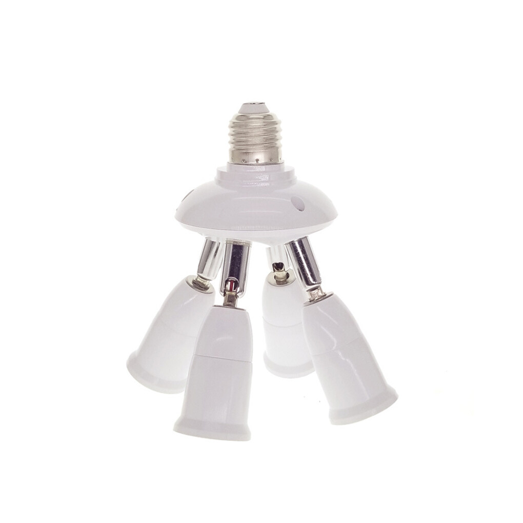 Adjustable E27 Splitter2/3/4/5 Heads Lamp Base Adapter Bulb Holder ...