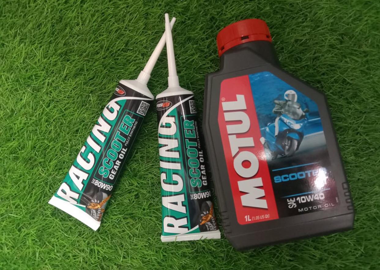 MOTUL Bundle SCOOTER 10W40 1L with Rs8 Gear Oil NMAX/AEROX/ADV/MIO ...