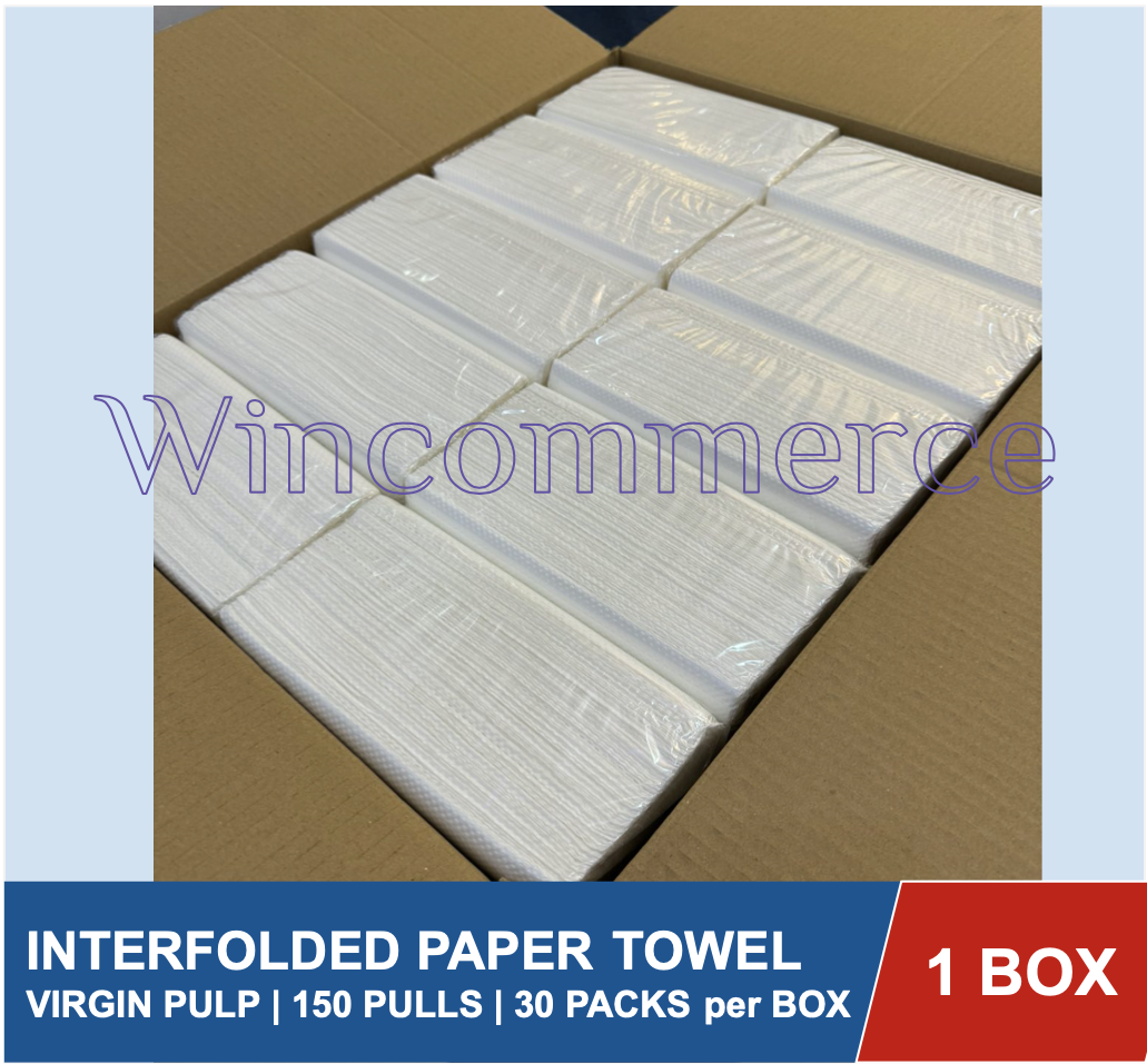 1 BOX 30 PACKS Interfolded Facial Tissue 150 pulls VIRGIN PULP [Paper ...