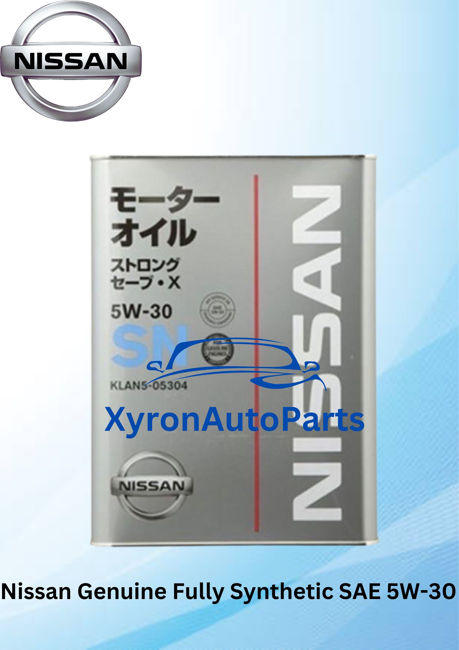 Nissan Fully Synthetic Motor Oil for Gasoline Engine SN 5w-30 4 Ltrs ...