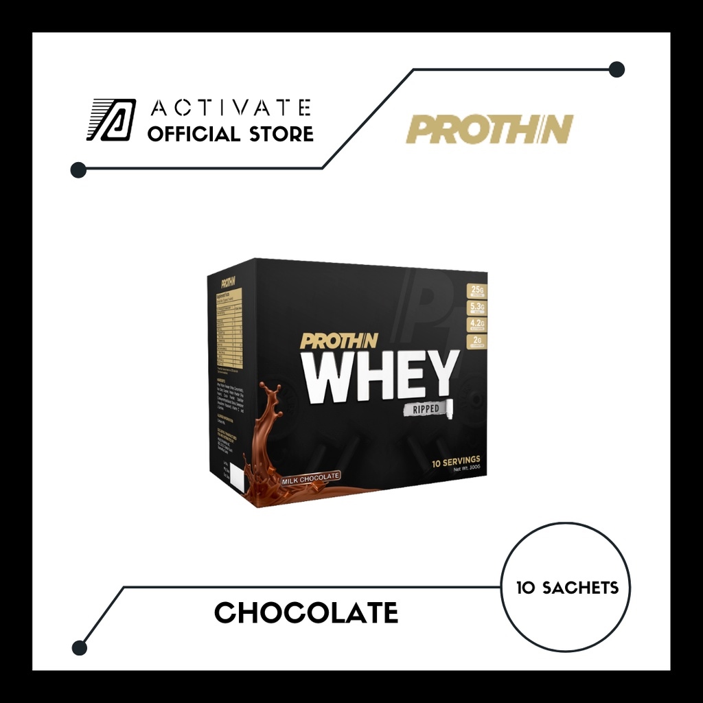 Prothin Whey Ripped 10 Servings- 25g of protein and 115 calories per ...