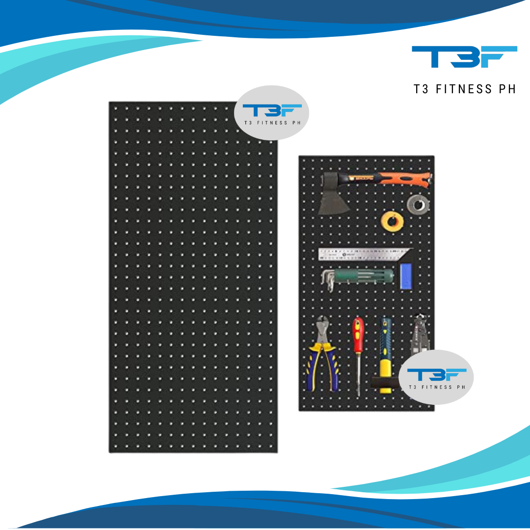 T3F Metal Galvanized Pegboard Display Rack Room Garage Gym Kitchen ...