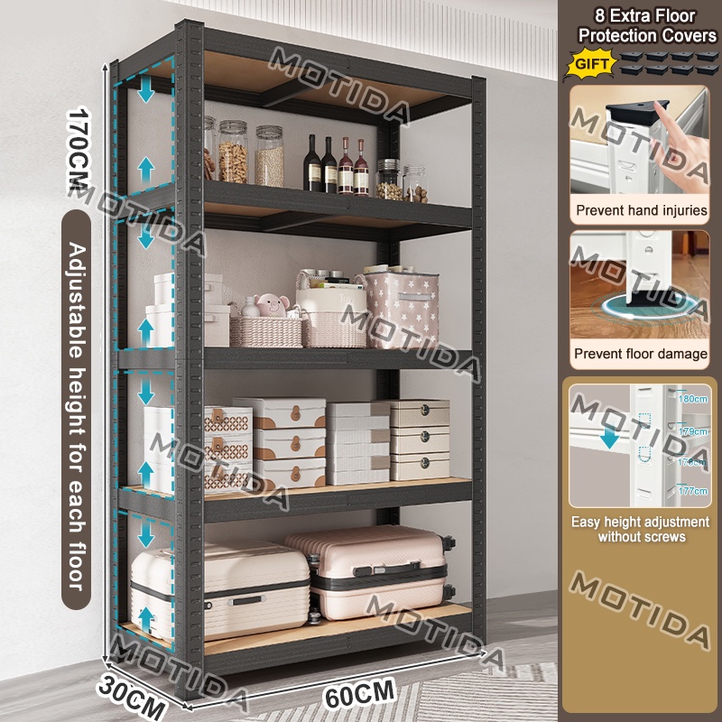 Triangular Steel Shelf 5 Layer Rack Metal Rack Steel Storage Shelves ...