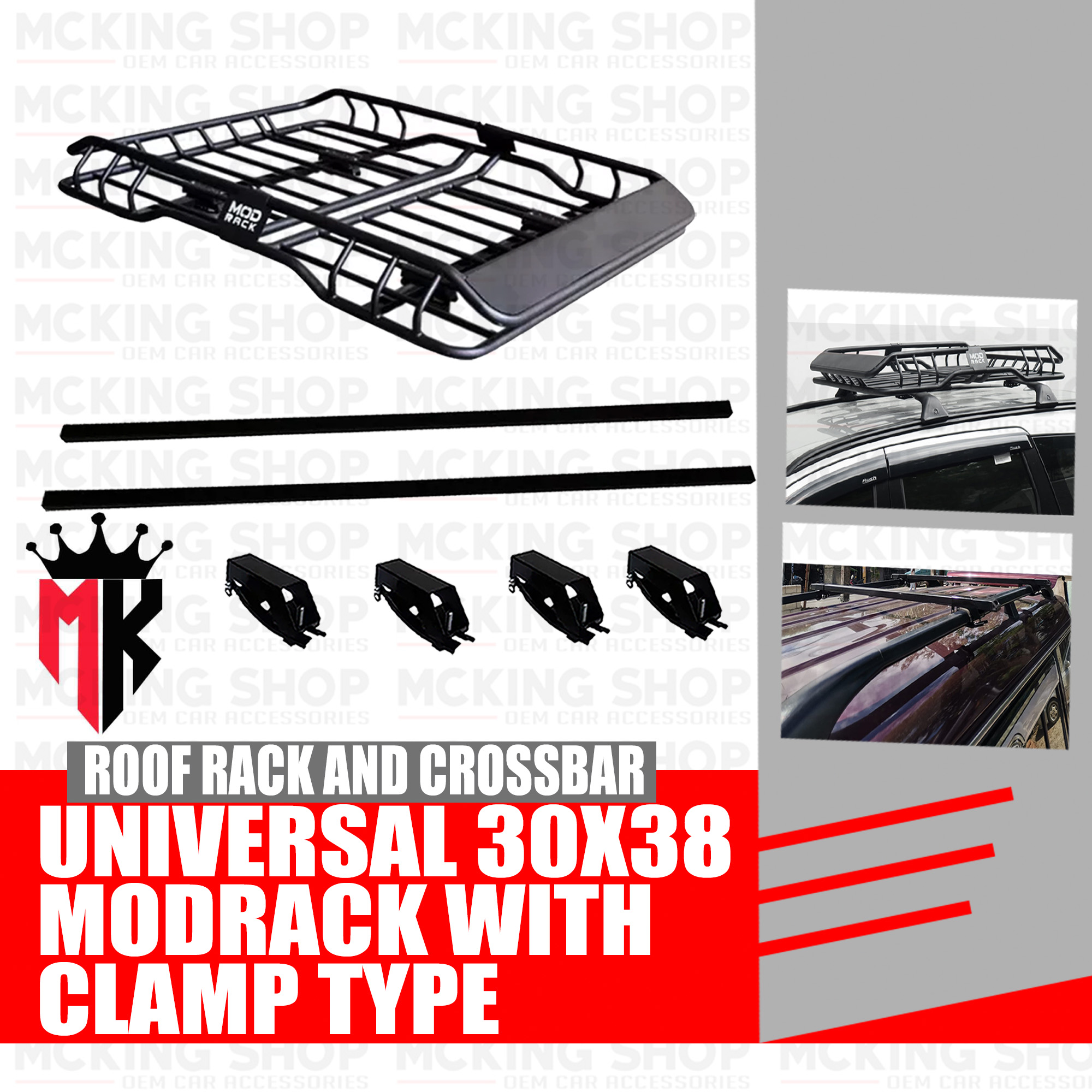 MODRACK / MOD RACK Steel Luggage Carrier Roof Rack / Roofrack Top Load ...