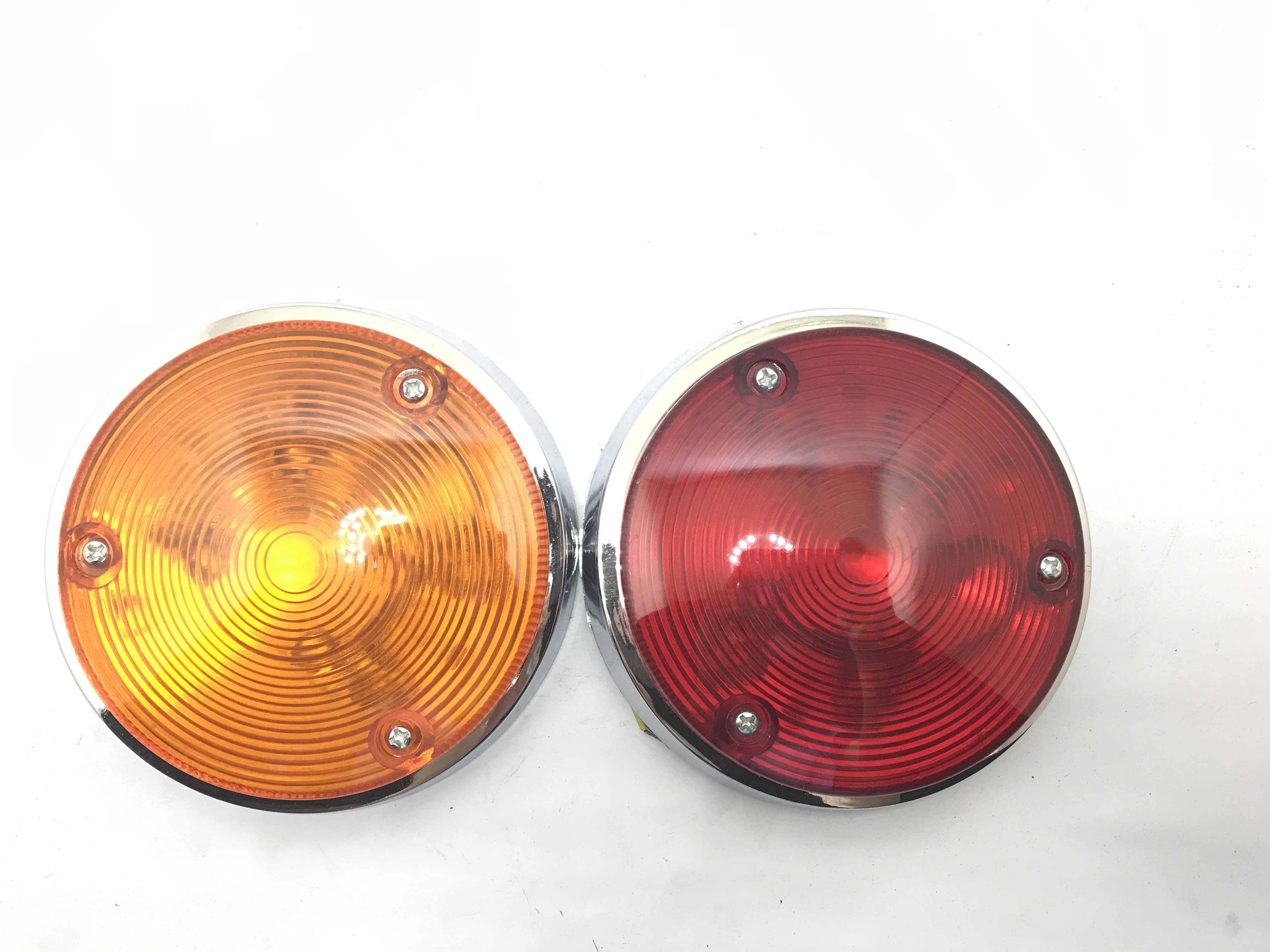 1pc Hella type (NOT HELLA BRAND) Tail Light Lamp 5 inch diameter Amber ...