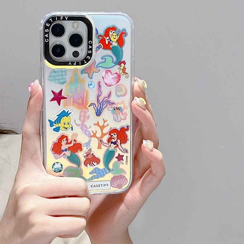 Disney Princess CASETiFY Ariel Stickermania Laser Hard Casing For ...